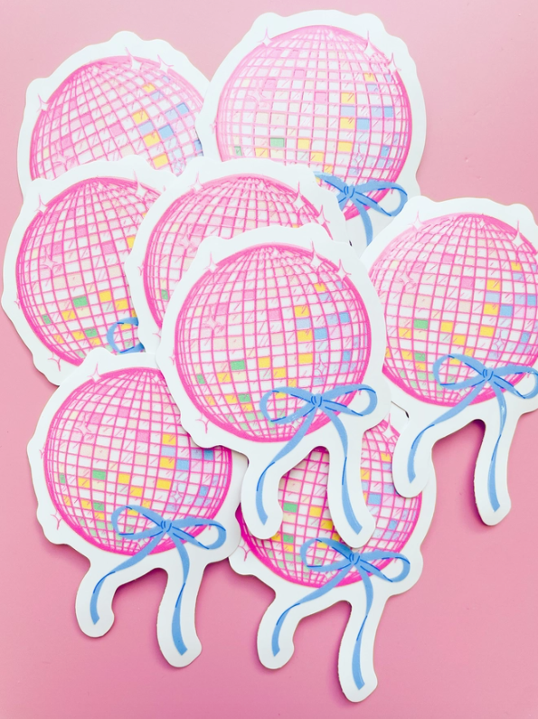 Rainbow Disco Ball Sticker – DearMeBoutique