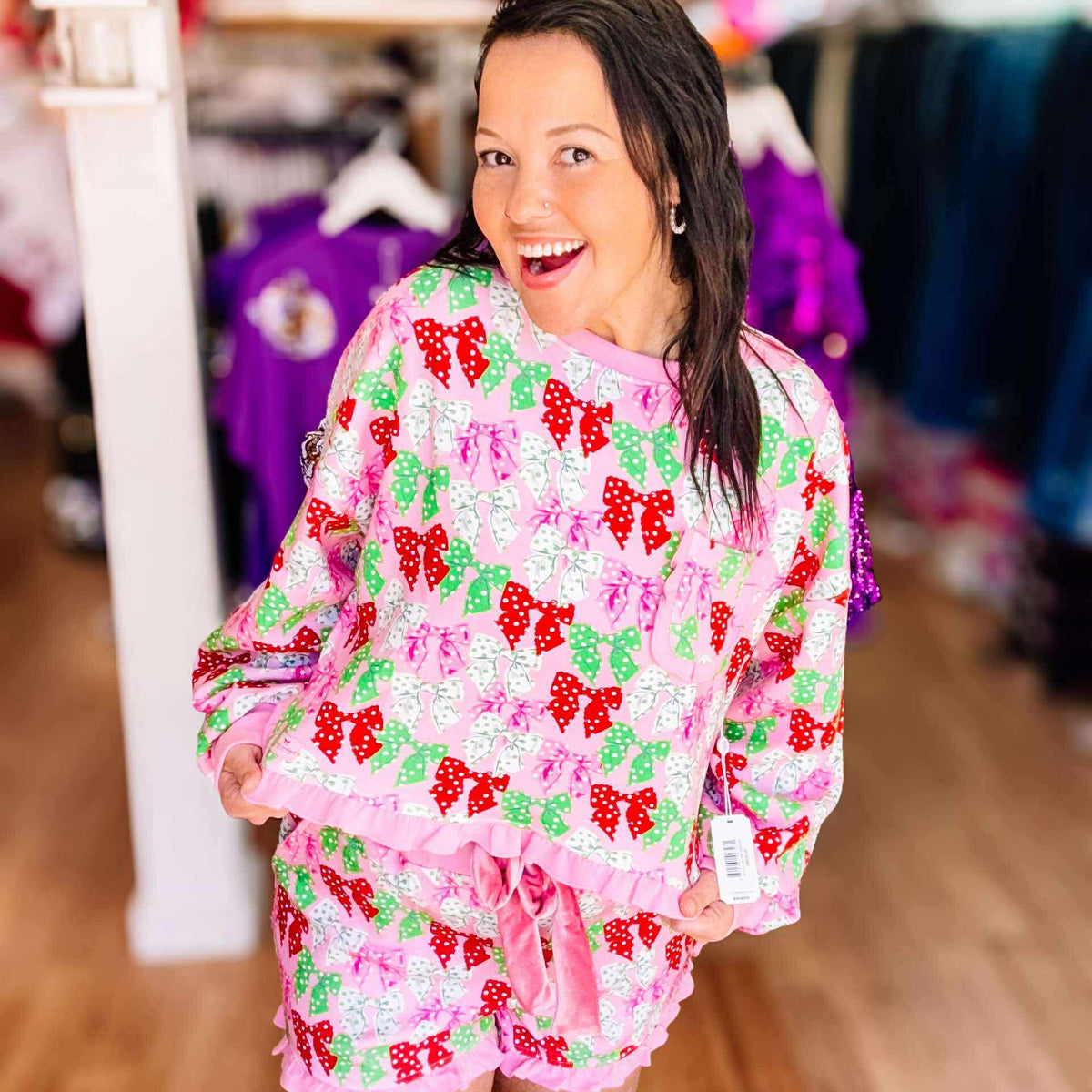Simply Southern Pretty In Bows & Dots Ruffle Pajama Set – DearMeBoutique